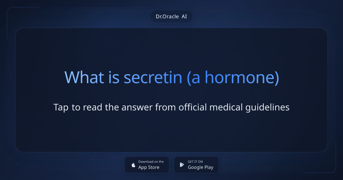 What is secretin (a hormone)